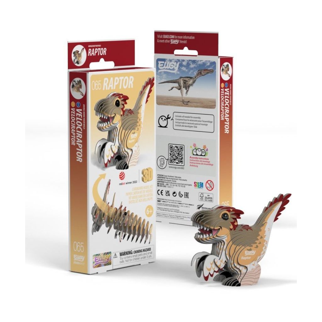 Eugy Raptor 3D Model Kit – Auckland Zoo